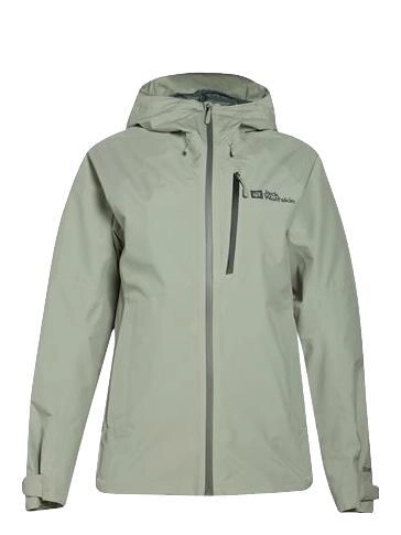 JACK WOLFSKIN Hooded Windbreaker Jacket - Light Green