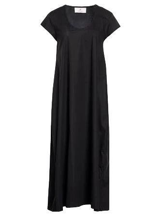 COMPAGNIA ITALIANA Cotton Midi Dress - Black