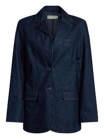 Officine Générale Single-breasted Cotton Blazer - Blue