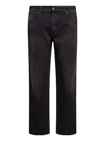 DIESEL® Cotton Elastane Tapered Jeans - Black