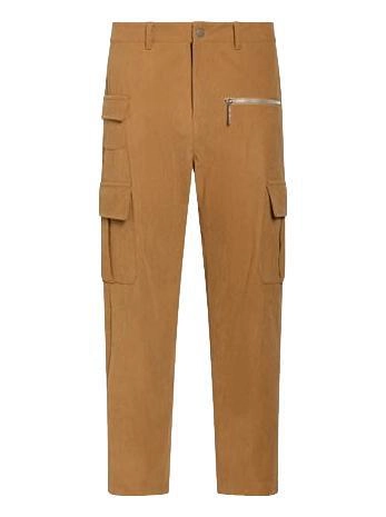 DISCLAIMER Polyester Cargo Pants - Camel