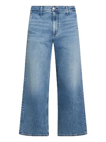 Rag & Bone Wide-leg Faded Denim Jeans - Blue