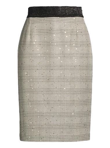 PUROTATTO Midi Skirt With Sequins - Beige