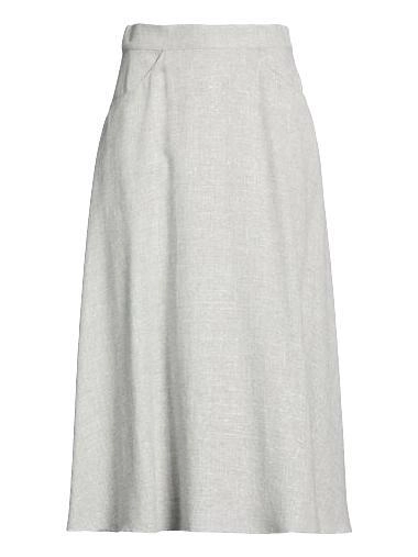 PUROTATTO Flared Midi Skirt - Grey