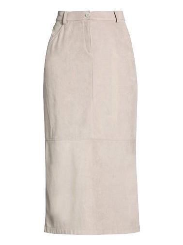 PUROTATTO Midi Skirt In Polyester And Elastane - Grey