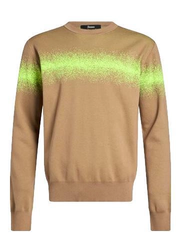 Herno Camel Cotton & Polyester Crewneck Sweater - Beige