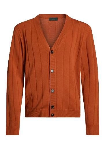 ZANONE Virgin Wool And Cashmere Cardigan - Red