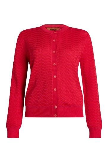 Missoni Cardigan Coral Cotton Viscose - Red