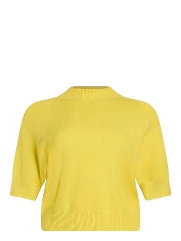 MANILA GRACE Mock Neck Raglan Sleeve Sweater - Yellow