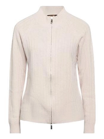 MOORER Cardigan In Wool And Cashmere - Taupe