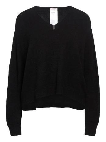 OLTRE V-neck Long Sleeve Sweater - Black