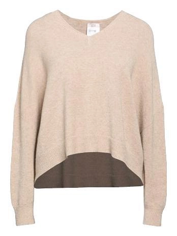 OLTRE V-neck Long Sleeve Sweater - Khaki