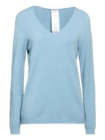 OLTRE Light V-neck Long Sleeve Sweater - Blue
