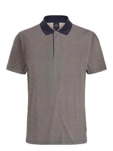 Armani Exchange Polo Shirt Size Cotton, Elastane - Navy