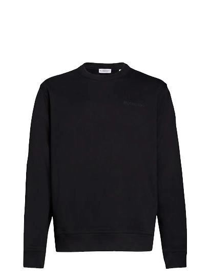 Burberry Cotton Blend Sweatshirt With Crewneck And Long Sleeves - Black