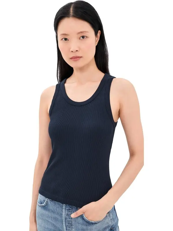 Citizens Of Humanity Nova Ribbed Tank Top - Navy
