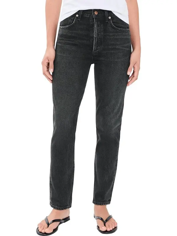Citizens Of Humanity Charlotte High Rise Straight Jeans - Dark Wave