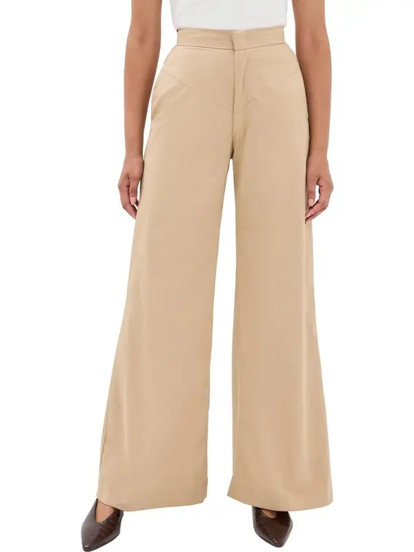 BY EFRAIN MOGOLLON Ola Palazzo Trousers - Khaki