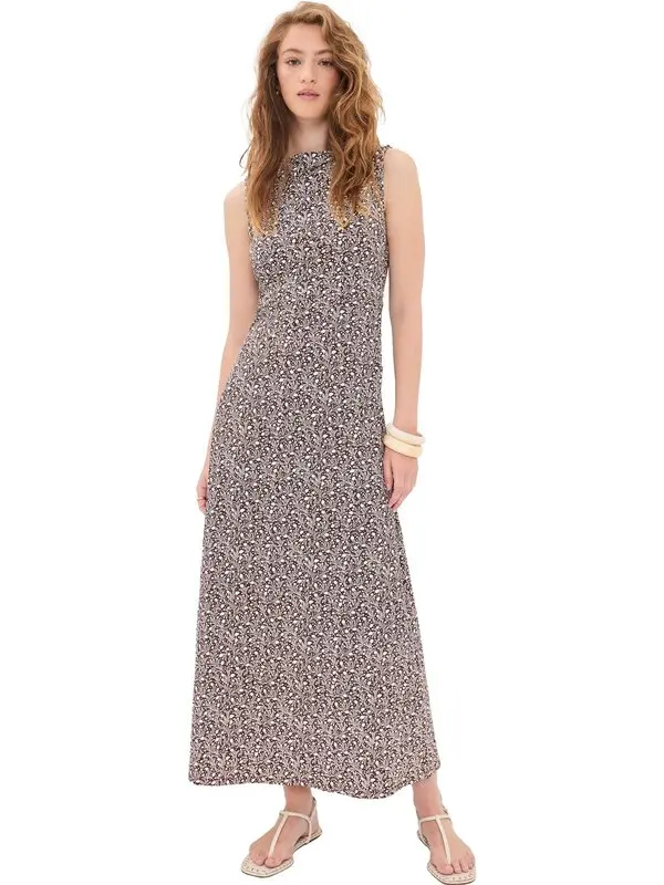 Hill House Home Sloane Maxi Dress - Ditsy Thistle