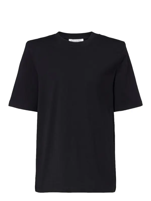 THE FRANKIE SHOP Carrington Cotton Jersey T-shirt - Black