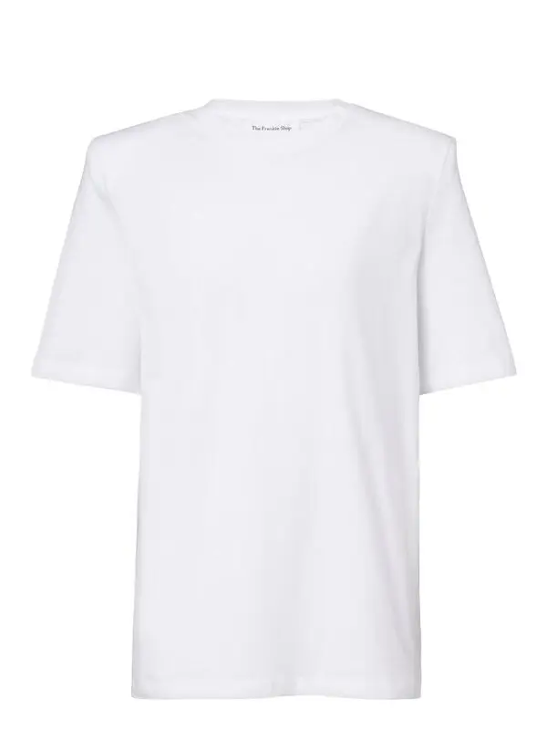 THE FRANKIE SHOP Carrington Cotton Jersey T-shirt - White