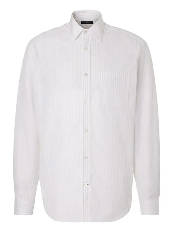 Dunhill Striped Cotton Shirt - White