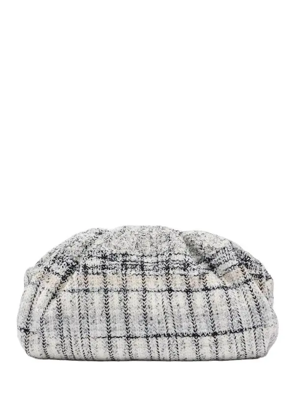 Missoni Large Knitted Clutch With Chain Strap - Grey