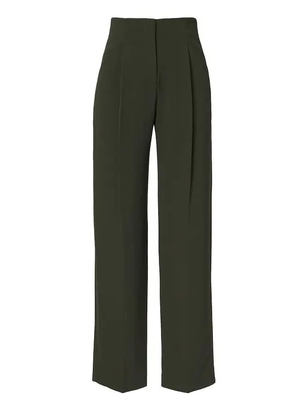 Veronica Beard Kenneth Wide-leg Pants - Green