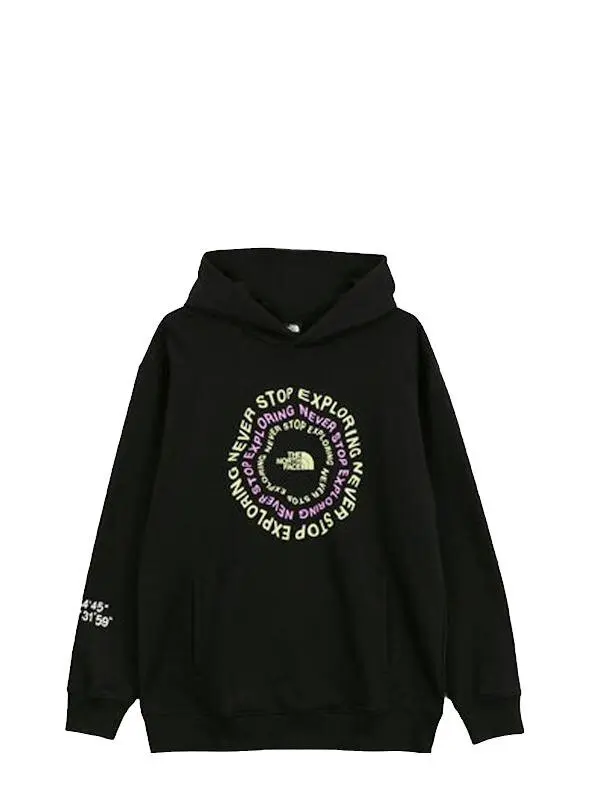 The North Face Graphic Circle Logo Pullover Hoodie - Black