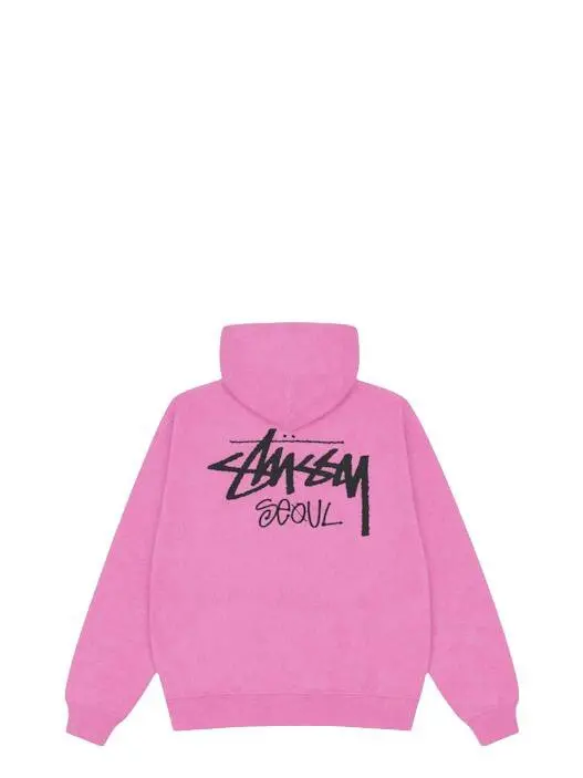 StÜssy Stock Seoul Exclusive Hoodie - Pink