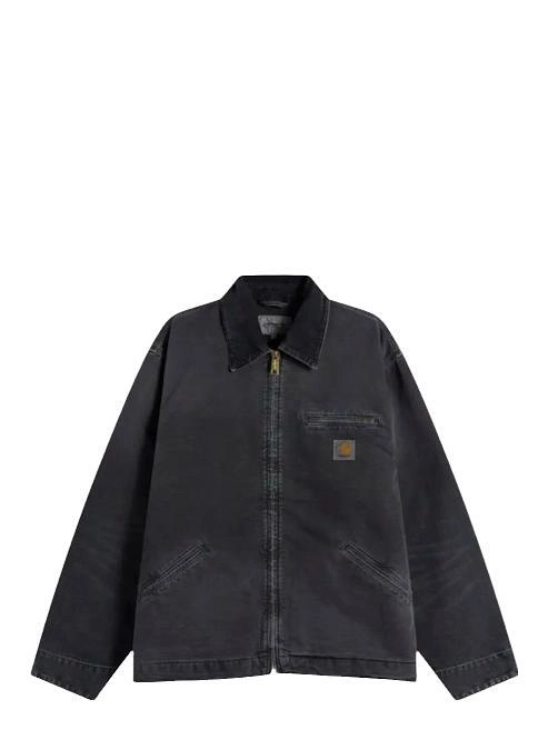 Carhartt Work In Progress Og Detroit Destroy Wash Jacket - Black
