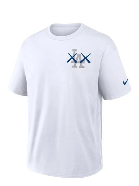 KAWS Nike Mlb Fanatics Fest Elevated Max 90 Los Angeles Dodgers Tee Shirt - White
