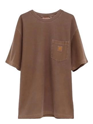 Carhartt Work In Progress Short Sleeve Loose Pocket T-shirt - Tobacco