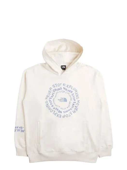 The North Face Pullover Hoodie With Graphic Logo - White