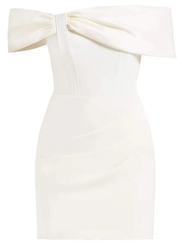 TIA DORRAINE Signature Of The Sun Mini Dress - White