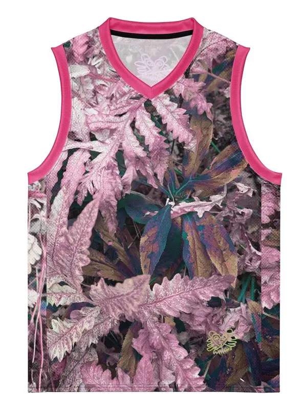 ACID CAT Sleeveless Mesh Jersey With Tortie Print - Purple