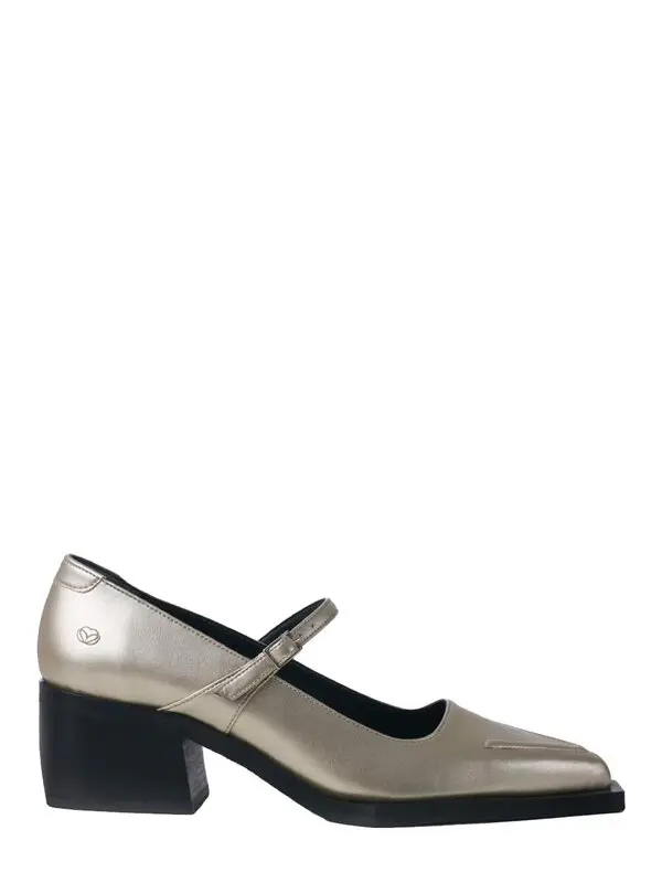 PREV Neutrals Julia Champagne Heeled Mary Janes - White