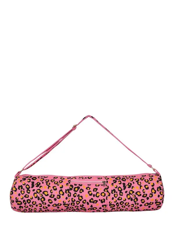CYC Leopard Print Yoga Mat Bag - Pink