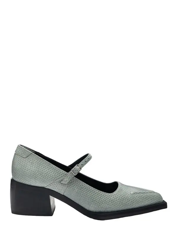 PREV Julia Ash Pointed Toe Mary Jane Block Heel - Blue
