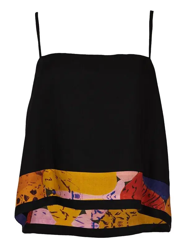 CRONO ZEE Golden Rosso Reversible Tencel Top - Yellow