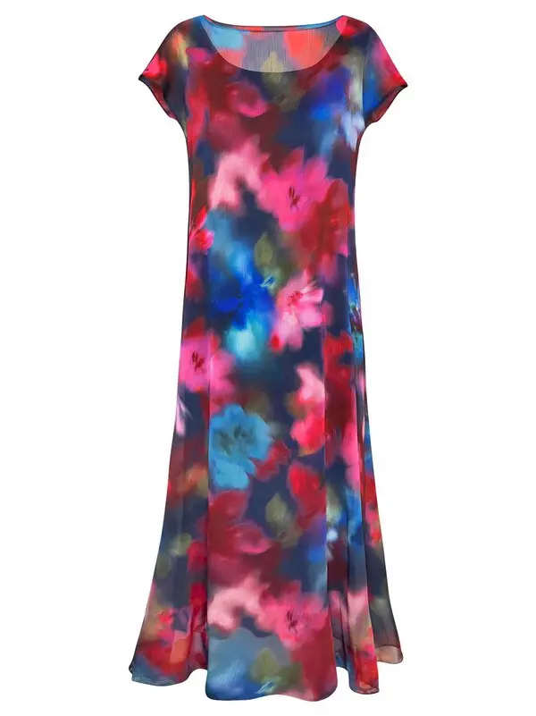 ALIE STREET LONDON Sasha Maxi Dress In Moonlit Florals - Blue/purple