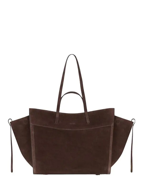SAONARA BRAND Saonara Shopping Bag Chocolate Suede - Brown