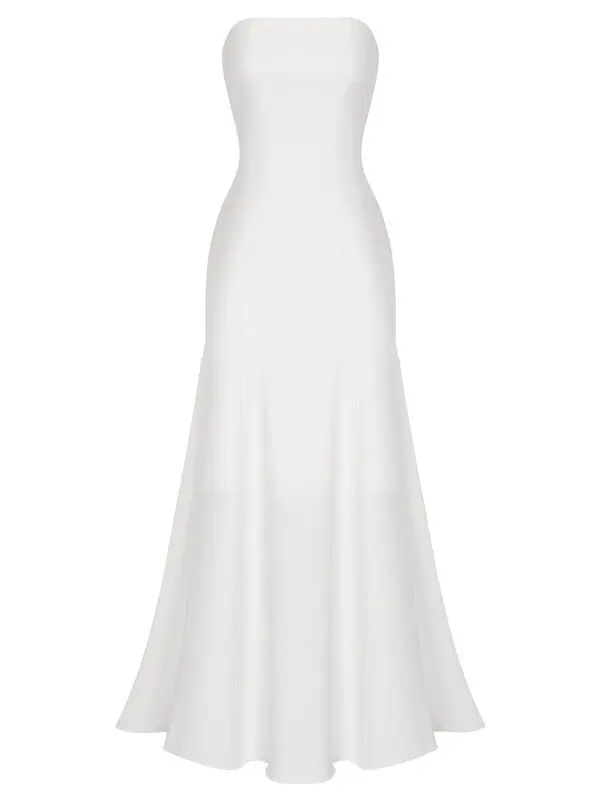 ELSAVA Long Dress - White