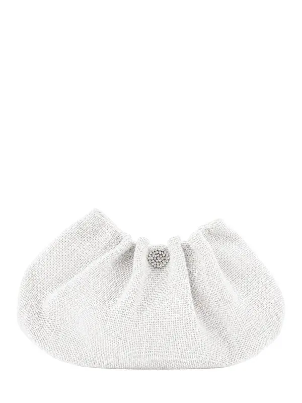 MUCHE & MUCHETTE Leo Pouch With Beaded Embellishment - White