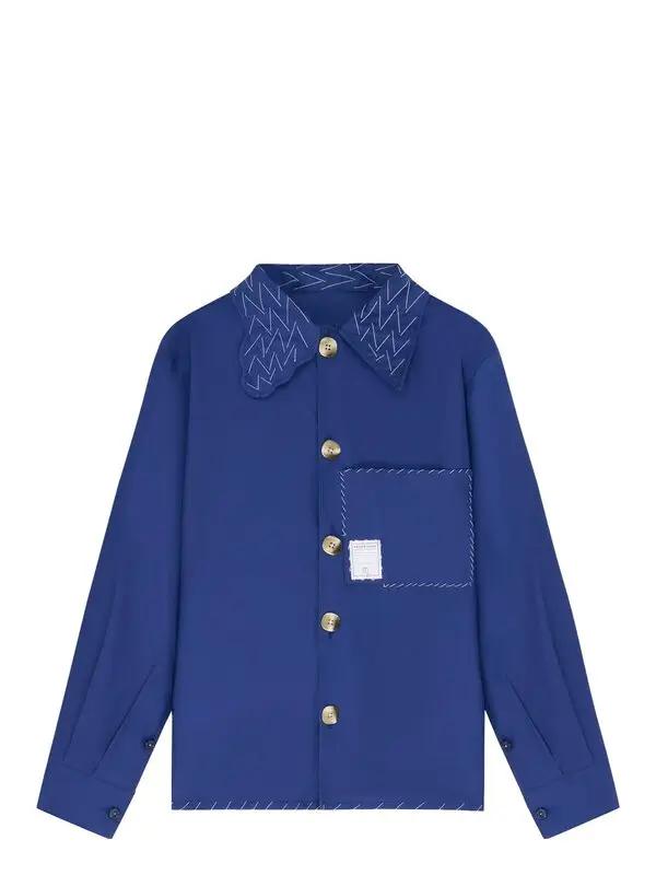MAISON LOUIS The Canva Shirt - Blue