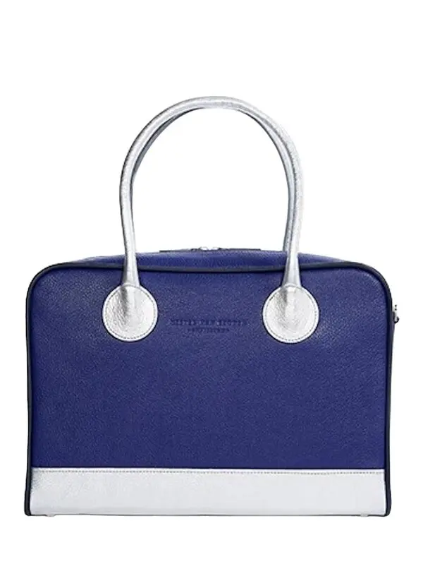 HESTER VAN EEGHEN Woody Plus Tote Bag - Blue/silver