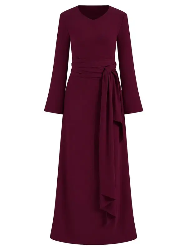 RAYAN Tie Dress - Purple