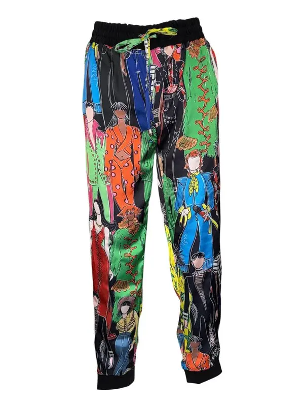 ANY OLD IRON Black / Blue Heroes Joggers - Black/blue