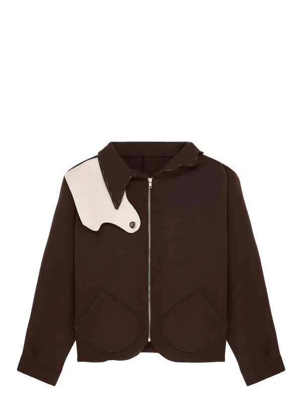 MAISON LOUIS The No In Town" Jacket - Brown