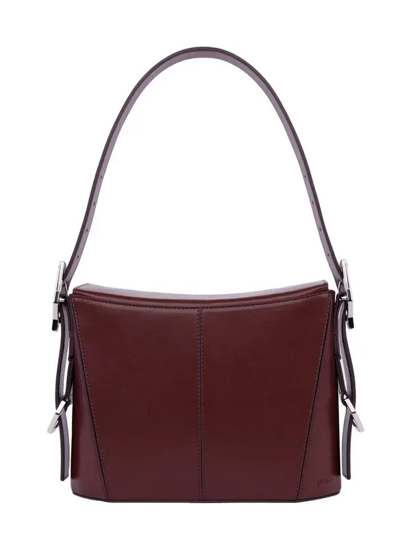 PREV Midi Bordeaux Shoulder Bag - Red